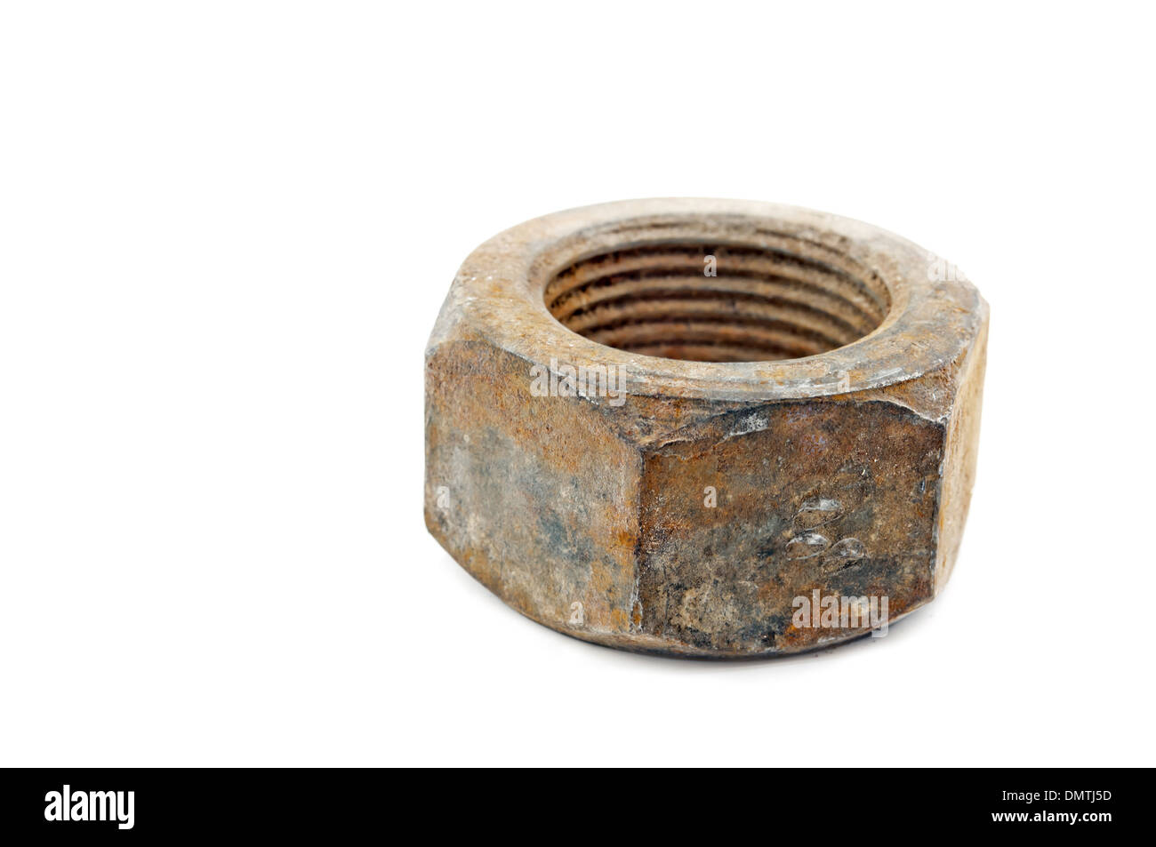 metal nut on isolated background Stock Photo - Alamy