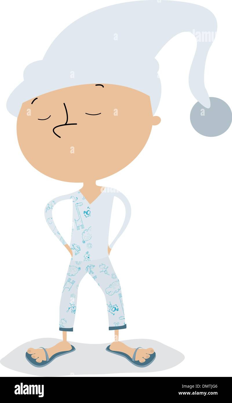 Sleepy vector vectors hi-res stock photography and images - Alamy