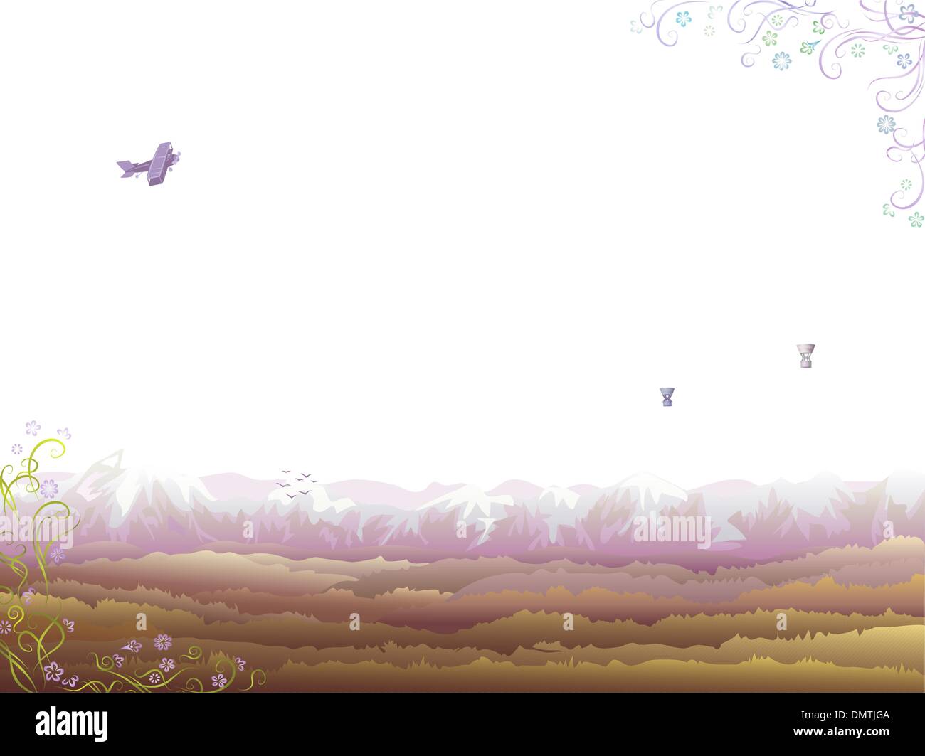 Morning aerial view Stock Vector Image & Art - Alamy