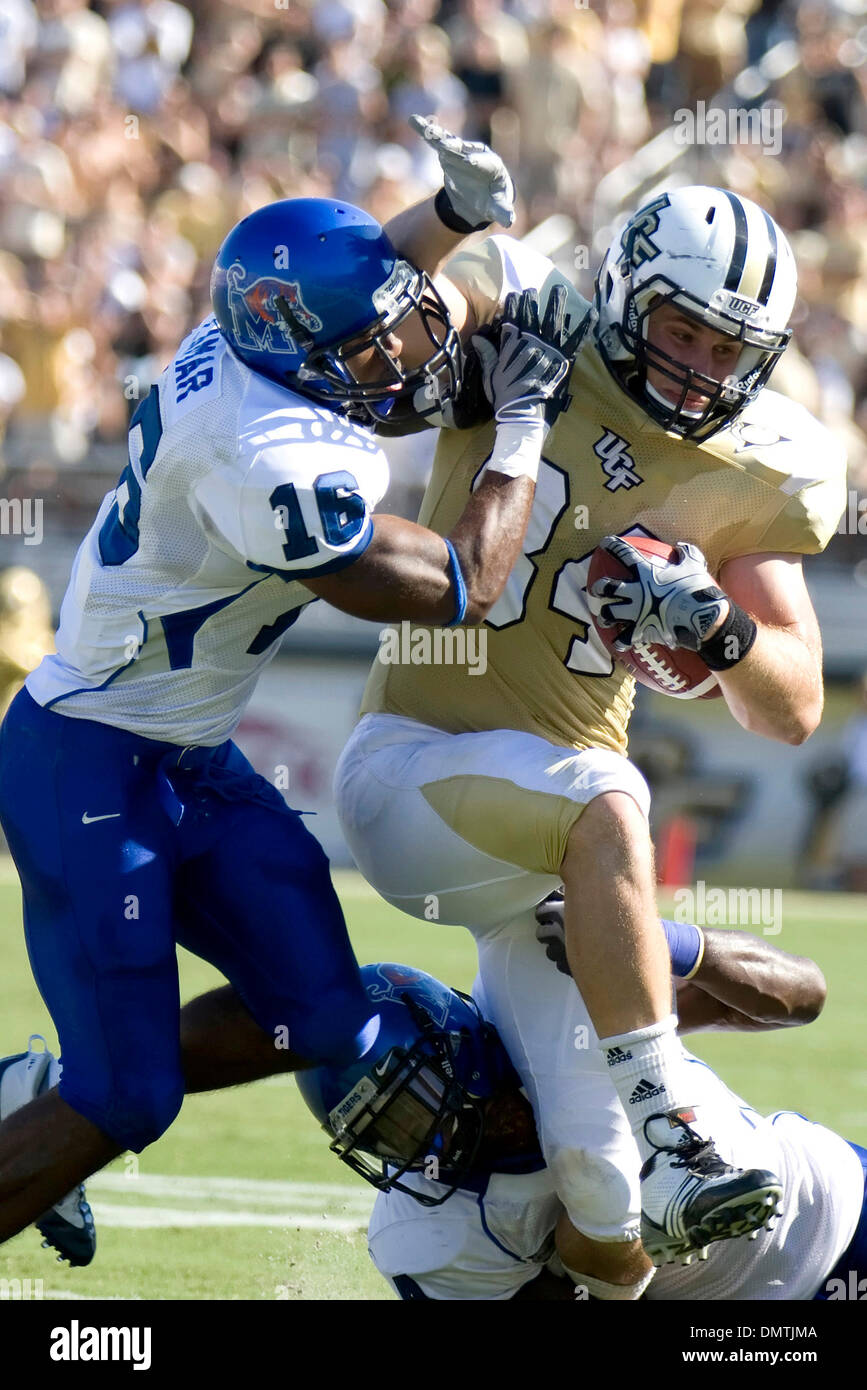 UCF Knights Corey Rabazinski breaks away from Memphis Tiger Marcus ...