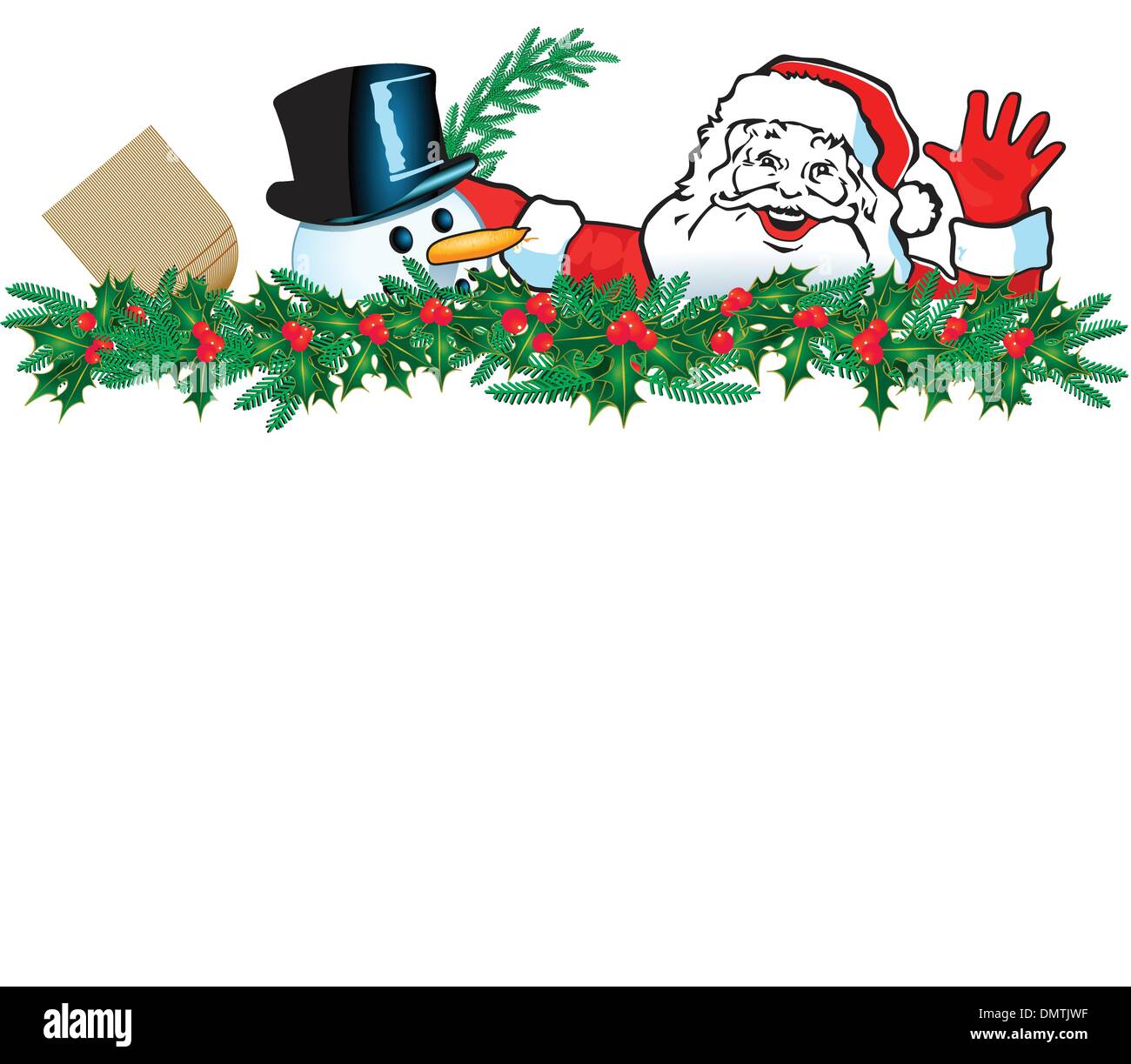 Greetings from Santa Claus Stock Vector Image & Art - Alamy