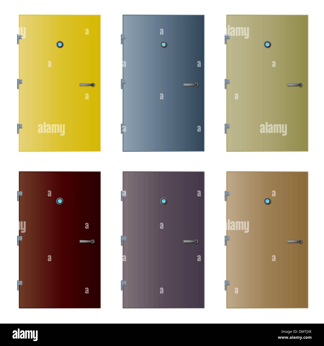 Various isolated detailed vector doors Stock Vector Image & Art - Alamy