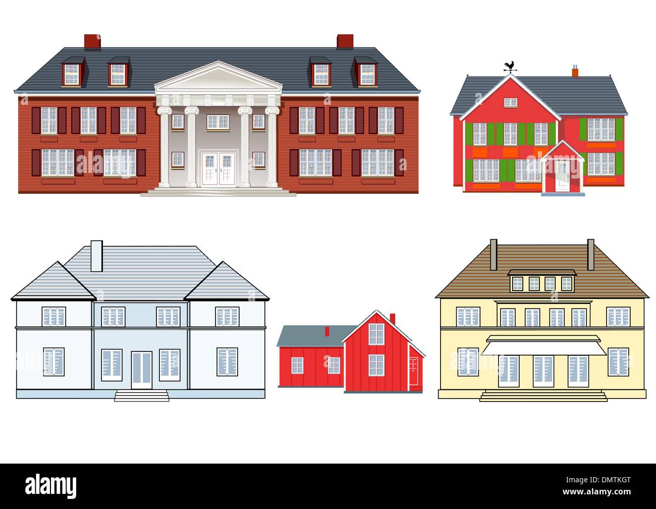 Insulated houses Stock Vector Images - Alamy