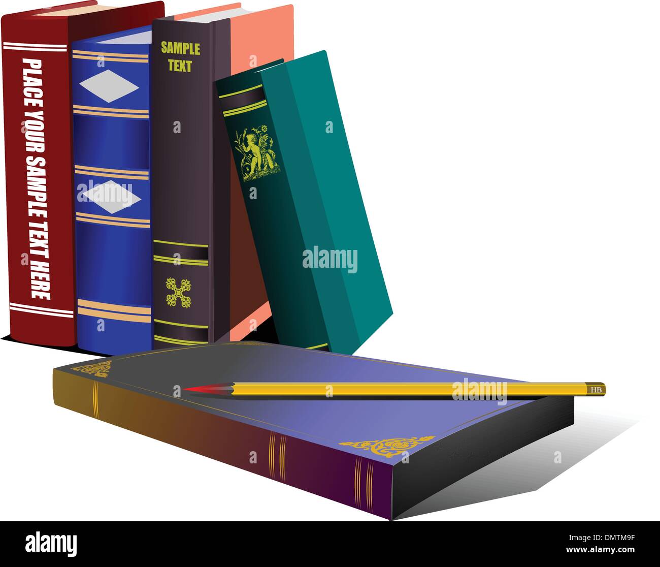 Library shelf book. Vector Stock Vector Image & Art - Alamy