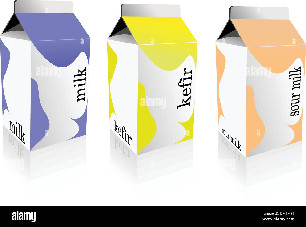 Milk in container vector Stock Vector Images - Alamy