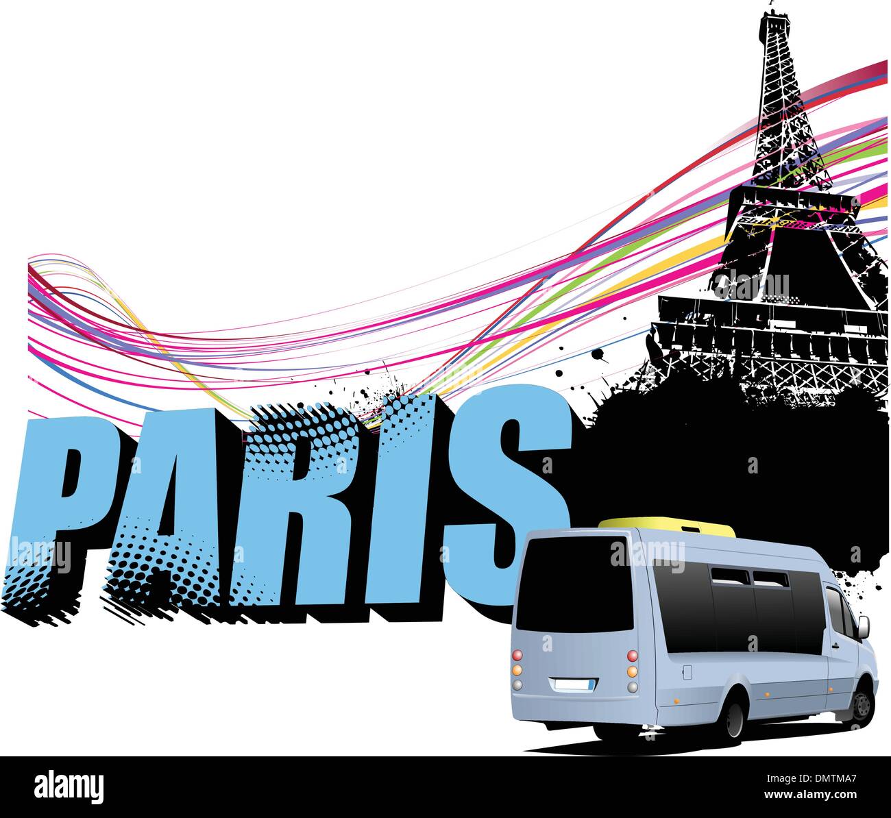 Paris word eiffel tower hi-res stock photography and images - Alamy