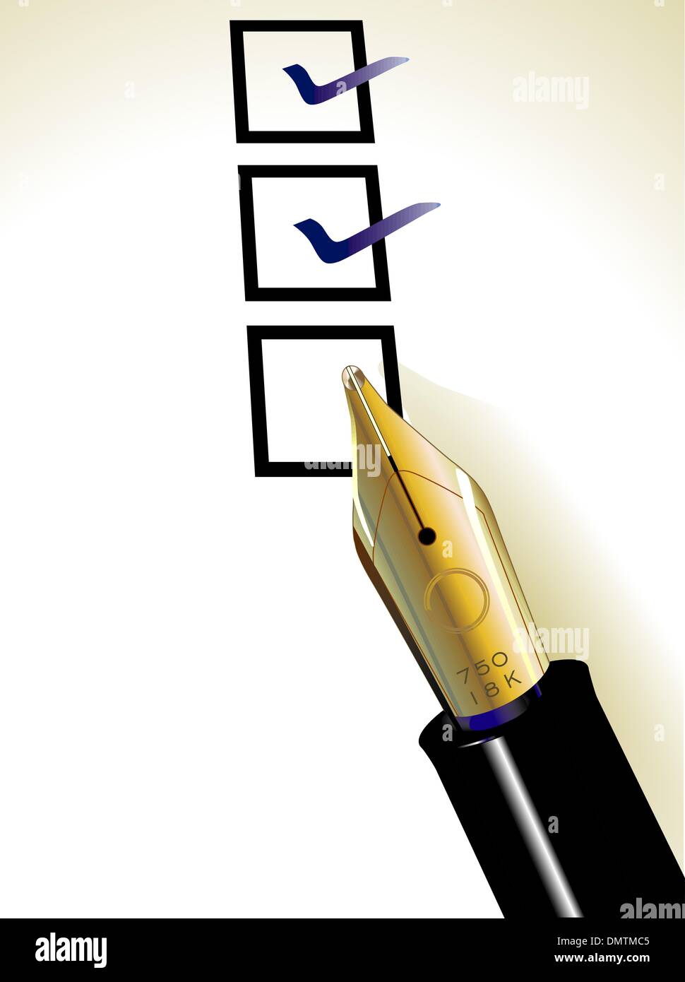 Decide to check off Stock Vector Image & Art - Alamy