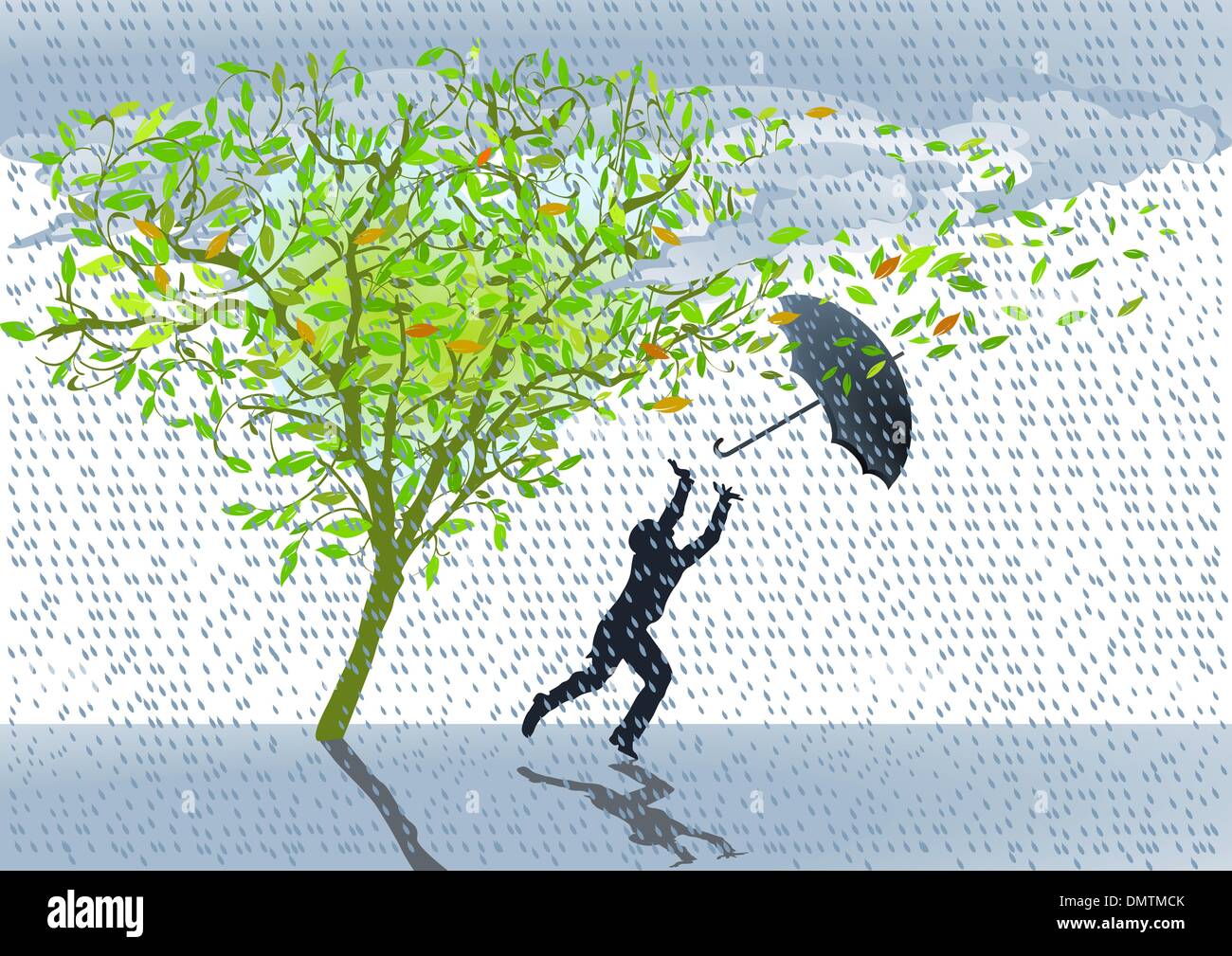 Weather tree Stock Vector Images - Alamy