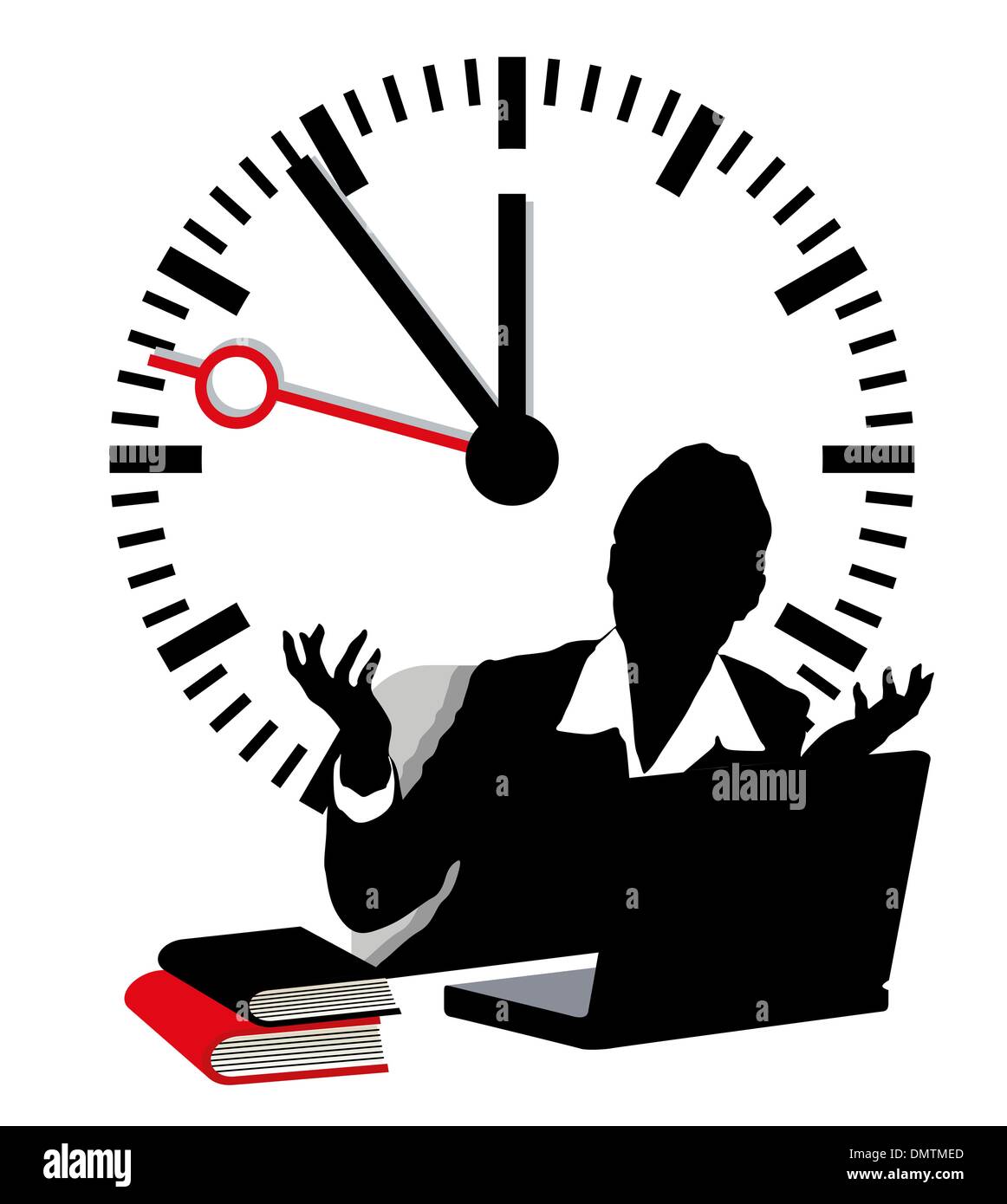 Time pressure Stock Vector Images - Alamy