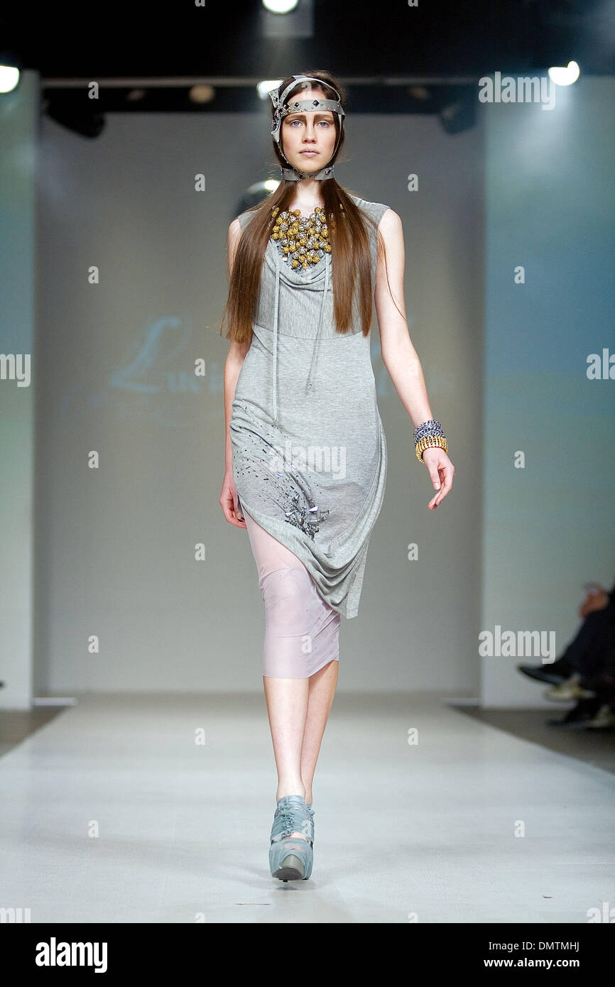 Lucian Matis unveils his line of clothing at the LG Fashion show in ...