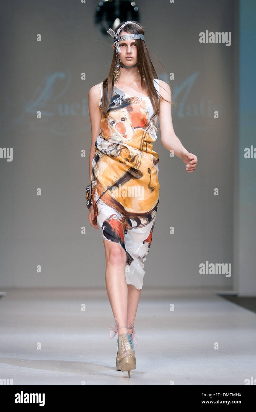 Lucian Matis unveils his line of clothing at the LG Fashion show in ...