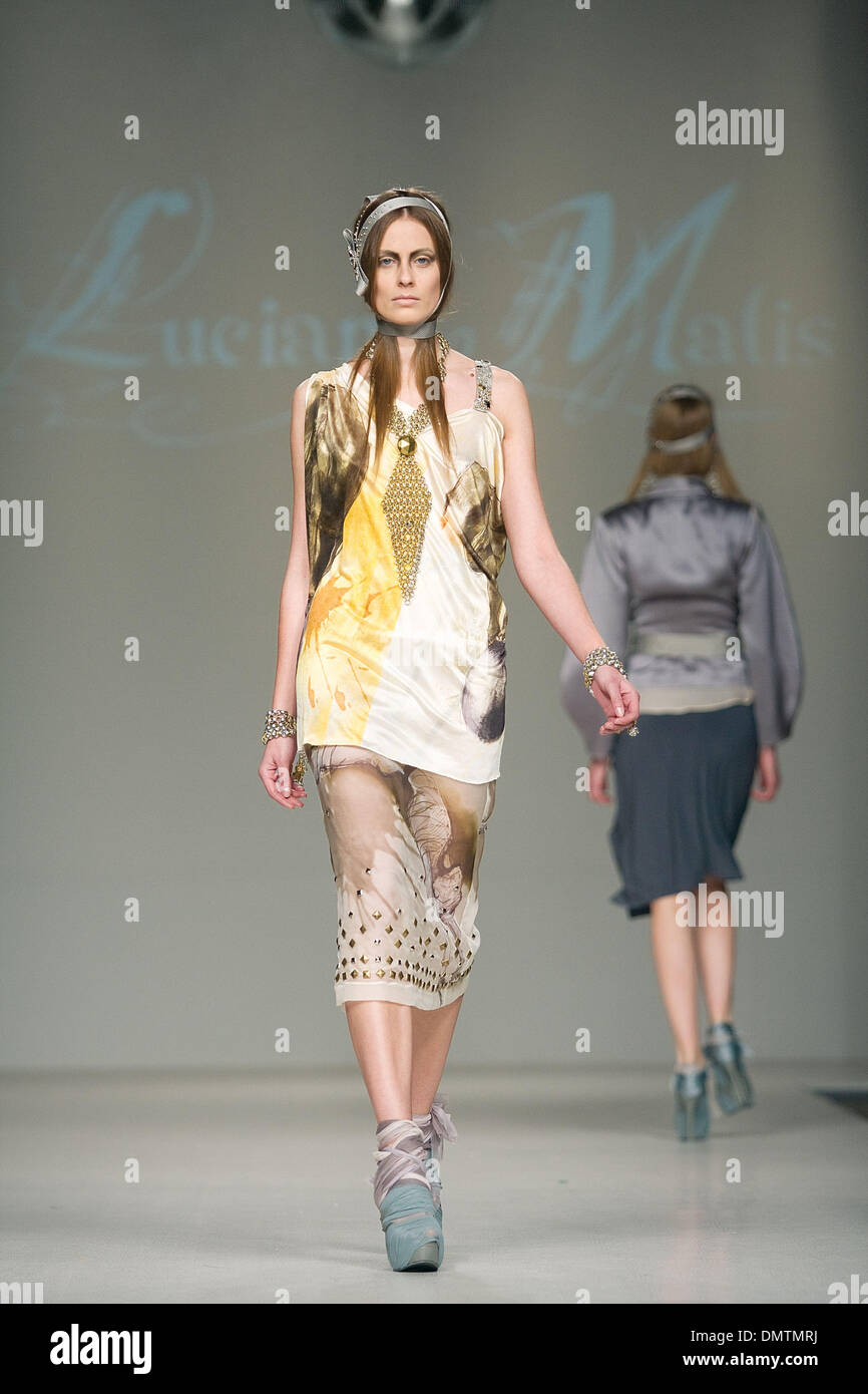 Lucian Matis unveils his line of clothing at the LG Fashion show in ...