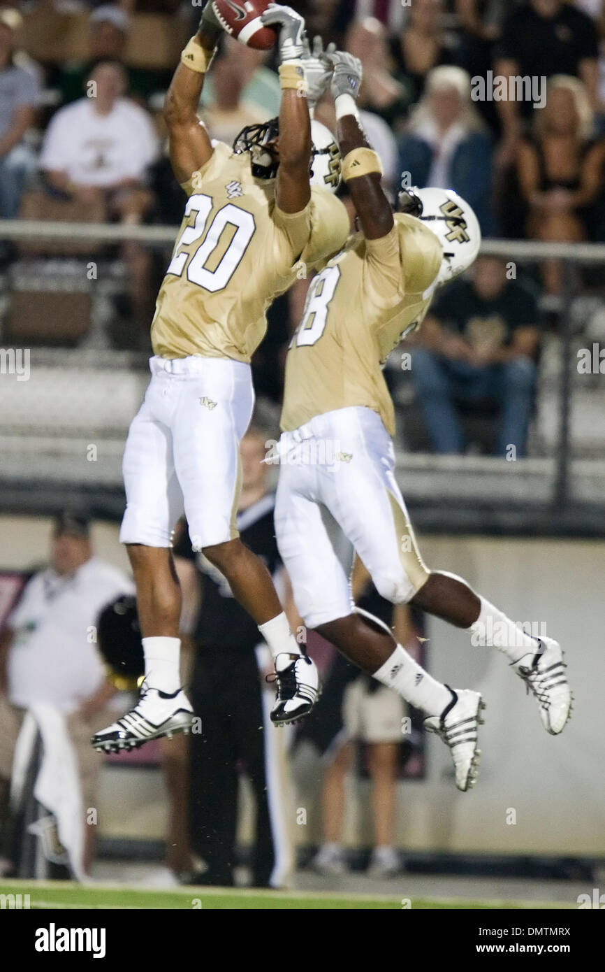 UCF Knights Ashton Hall (#20) with the interception against the ...