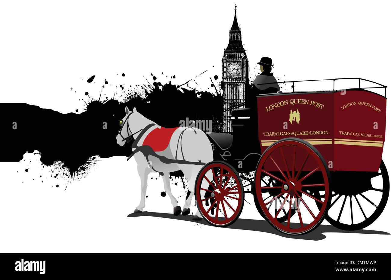 Cover for brochure with London images. Vector illustration Stock Vector ...