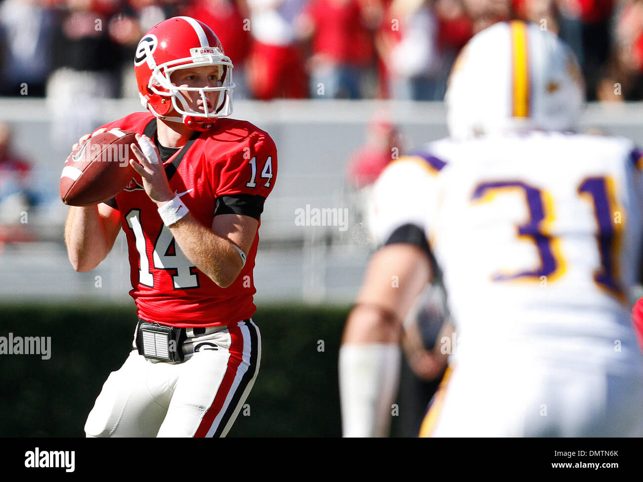 Georgia quarterback joe cox 14 hi-res stock photography and images - Alamy