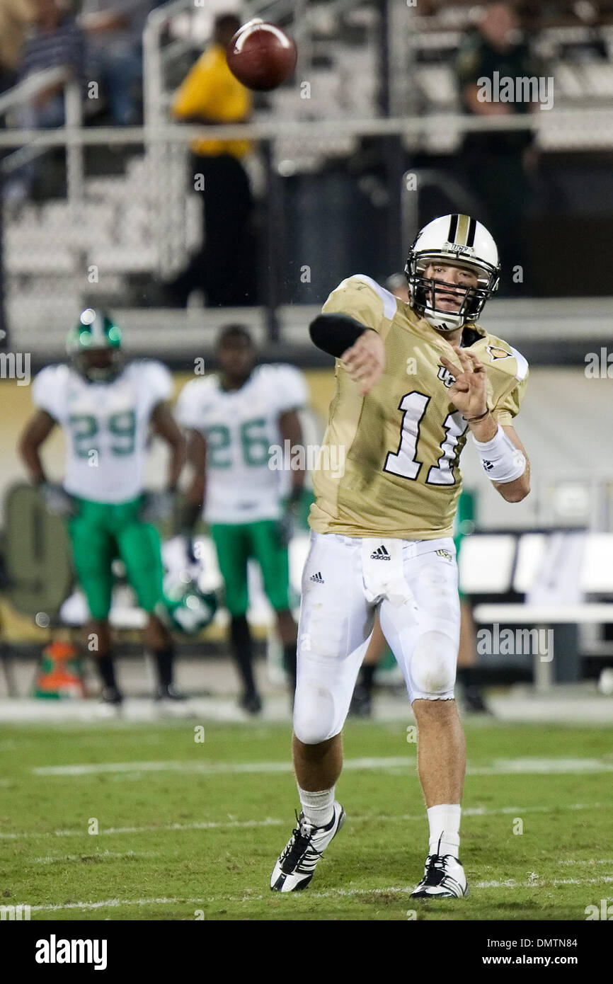 UCF Knights quarterback Brett Hodges against the Marshall Thundering Herd in this evenings game ...