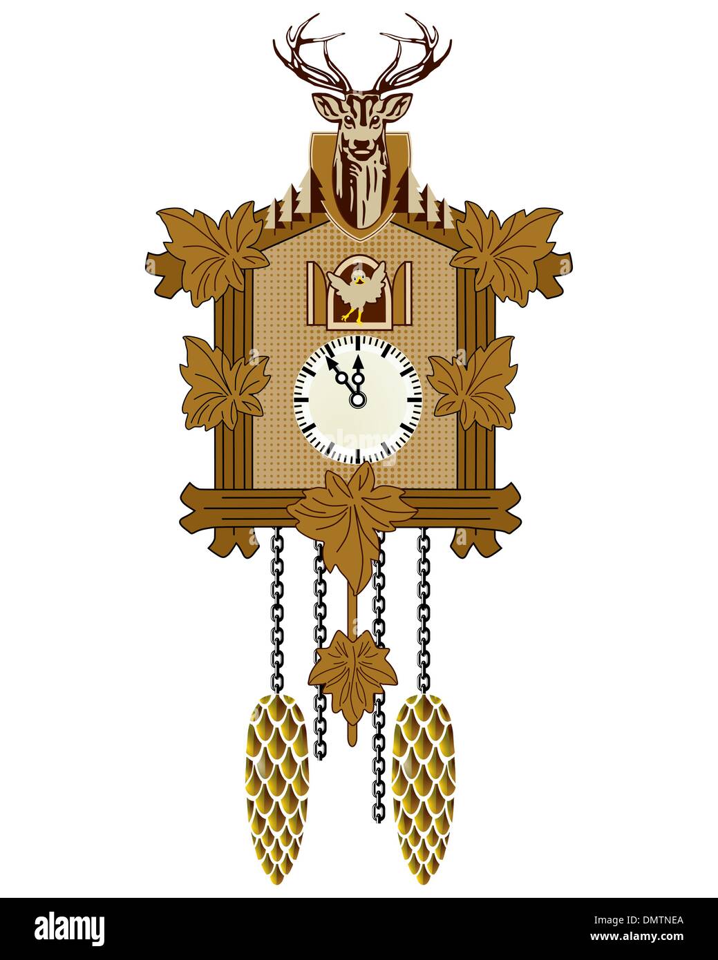 Hunter clock Stock Vector Images - Alamy