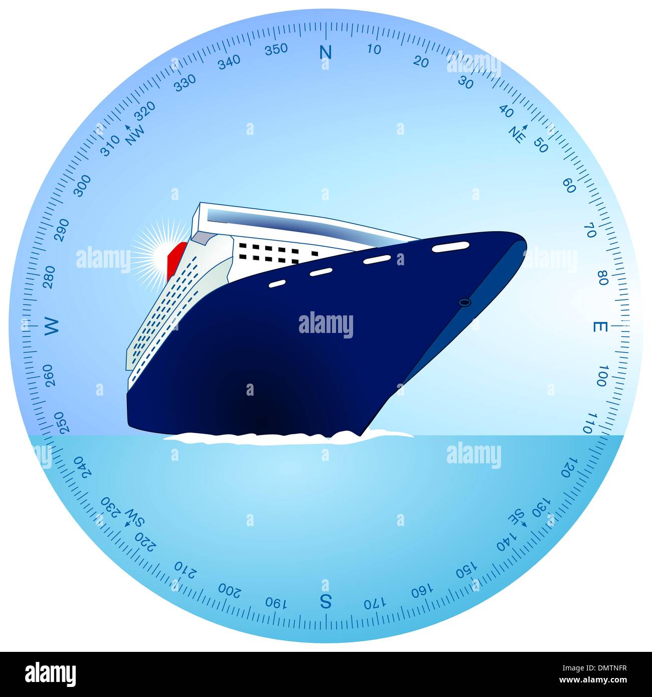 Luxury cruising ship Stock Vector Images - Alamy