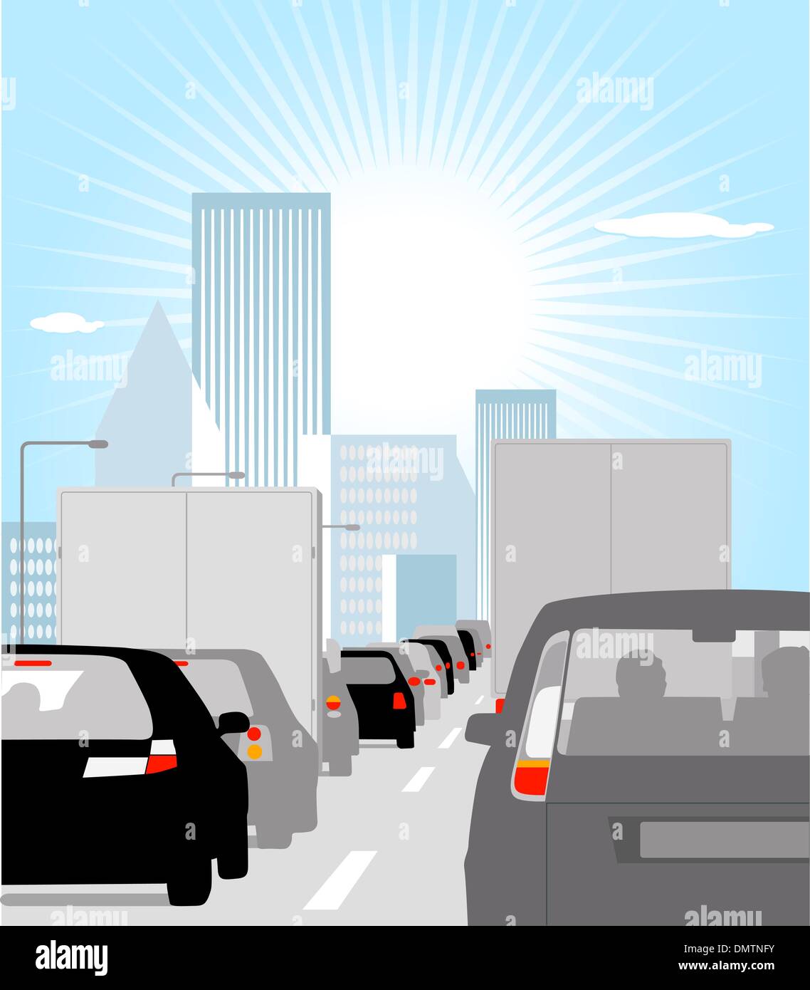 Rush Hour Stock Vector Images - Alamy
