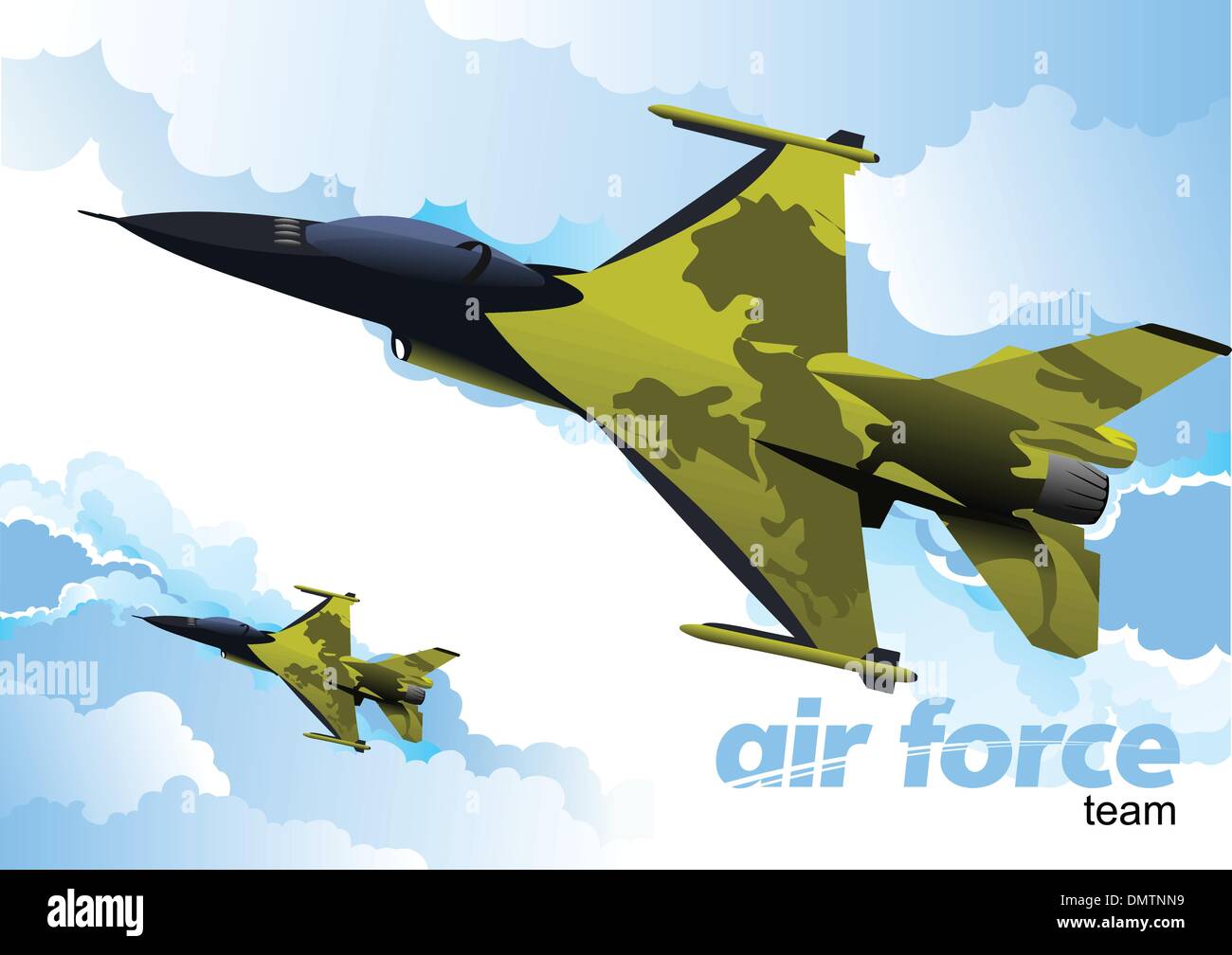 Air force team. Vector illustration Stock Vector Image & Art - Alamy