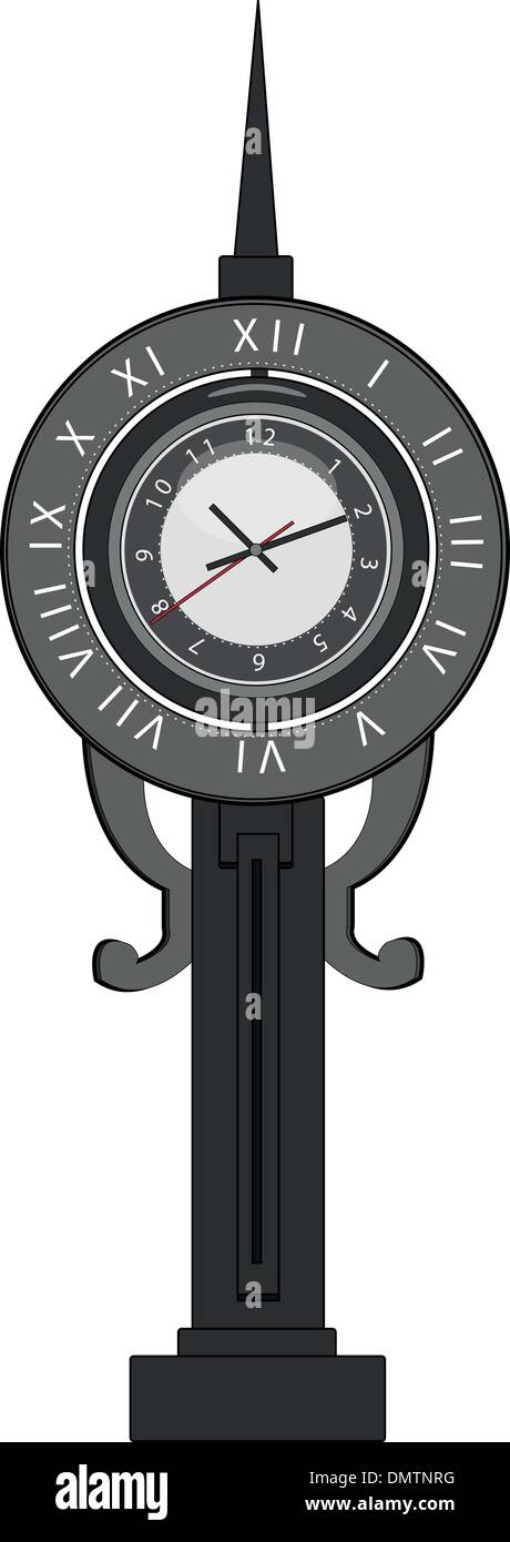 Pendulum clock antique Stock Vector Images - Alamy