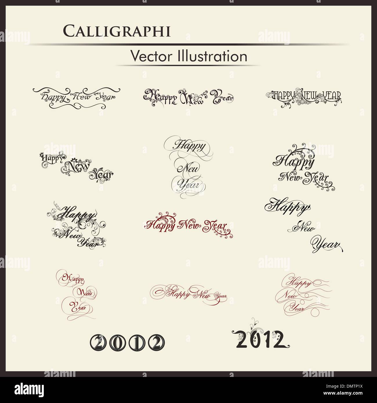 Typographic christmas design text Stock Vector Images - Alamy