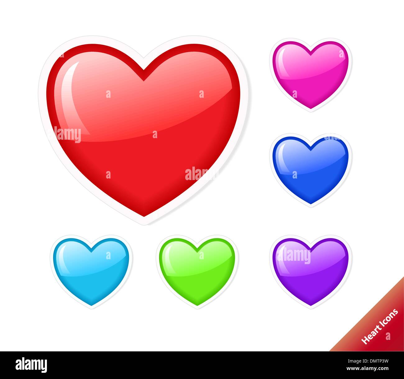 Vector heart icons symbol Stock Vector Images - Alamy