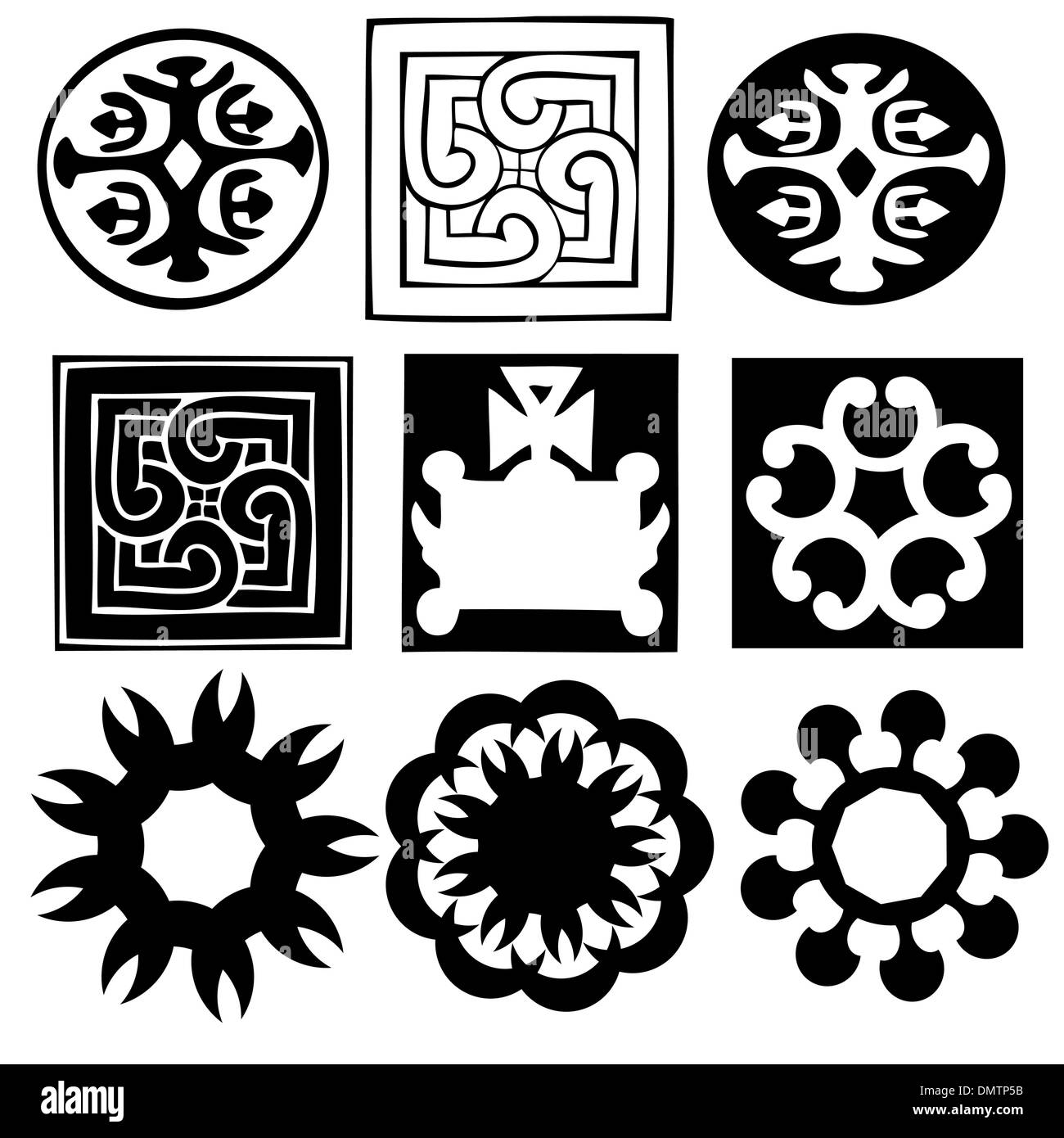 Modern Ornaments Vector Plush Blanket Seamless Vector Pattern. Modern