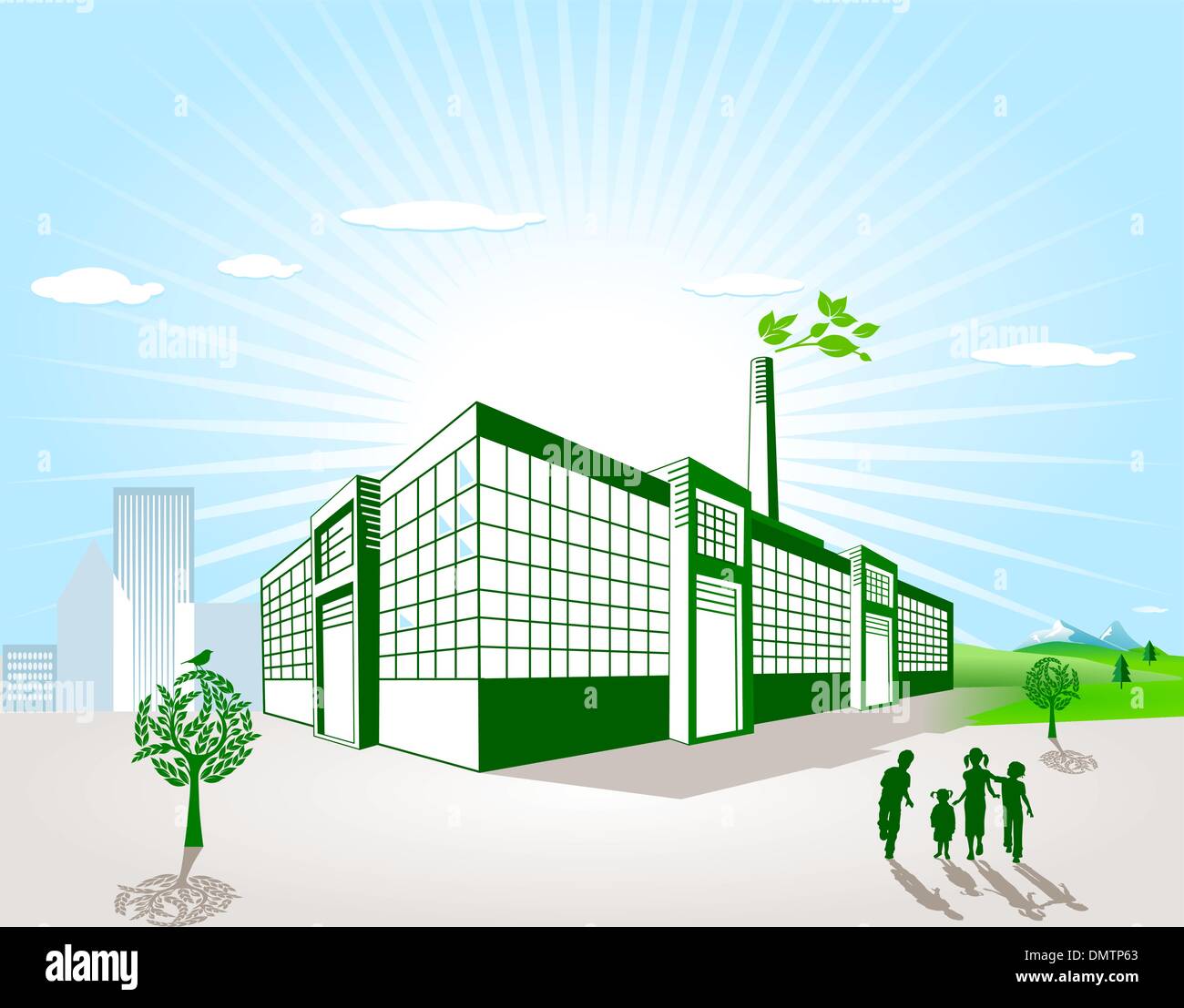 Green manufacturing Stock Vector Images - Alamy