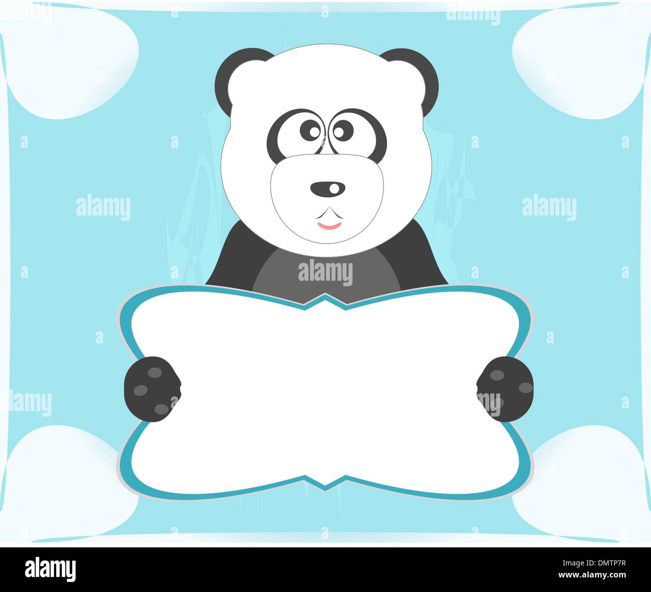 Border design panda illustration hi-res stock photography and images ...