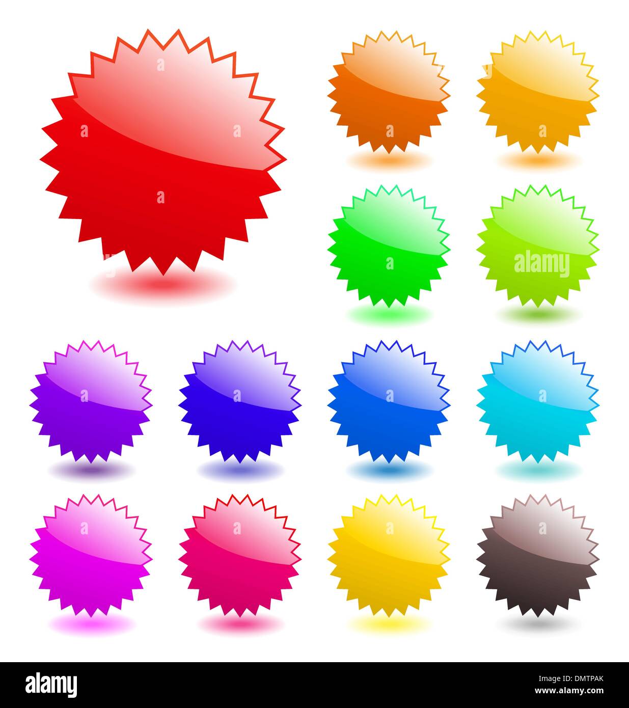 Multicolored glossy web elements. Perfect for adding text, icons Stock ...