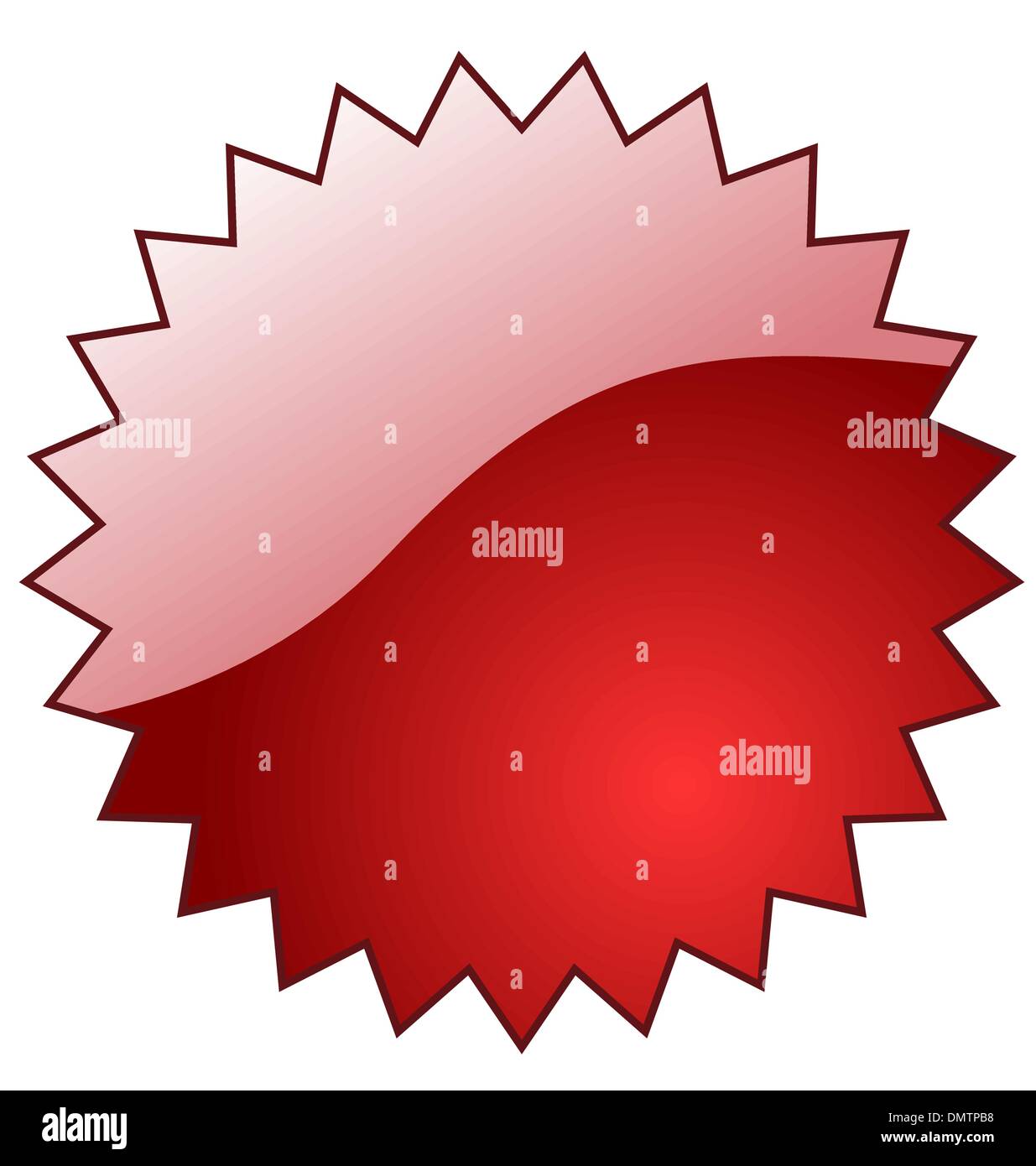 Red glossy vector star with reflection. Perfect for adding text Stock ...