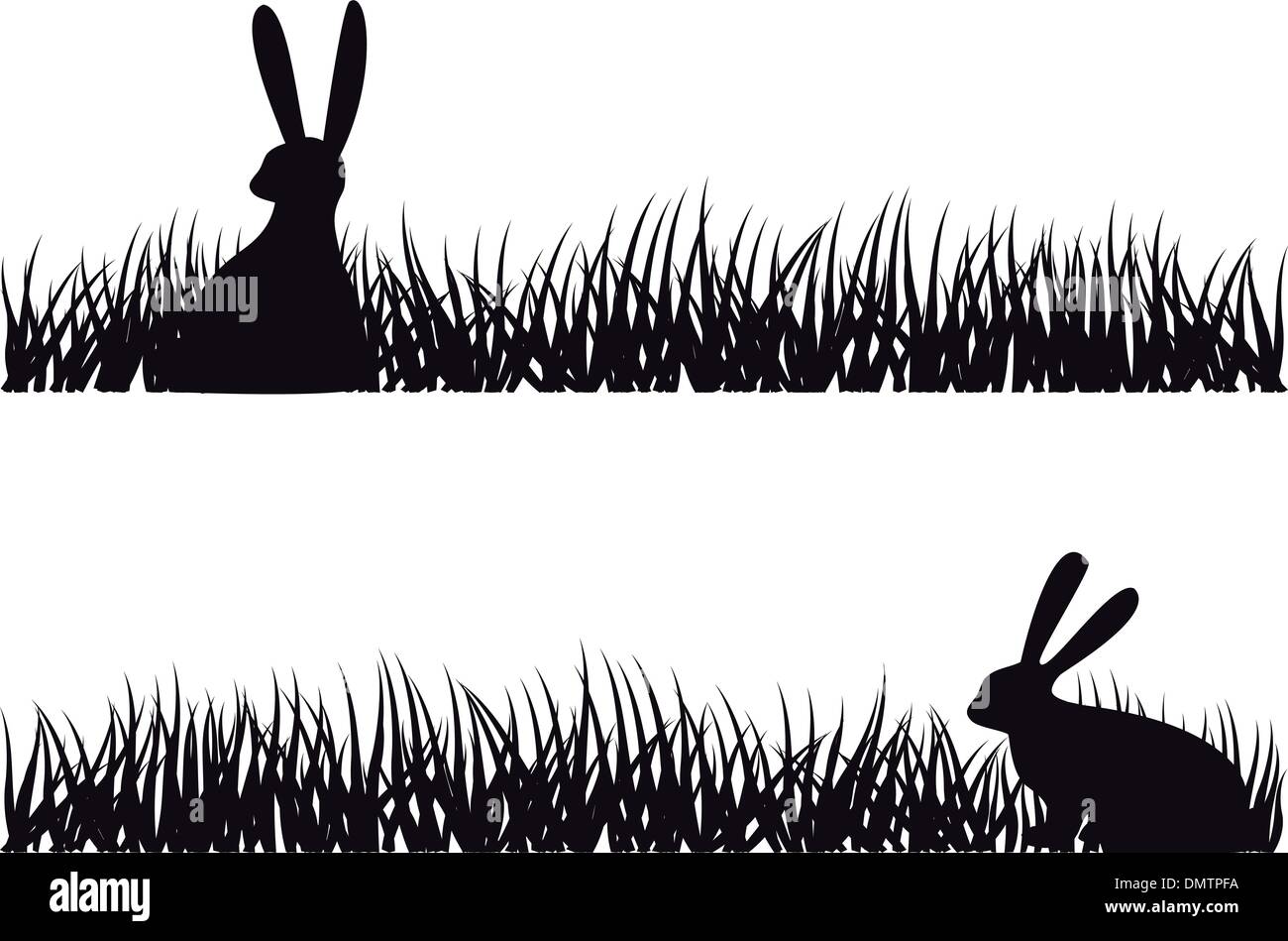 Bunny in vector Stock Vector Images - Alamy