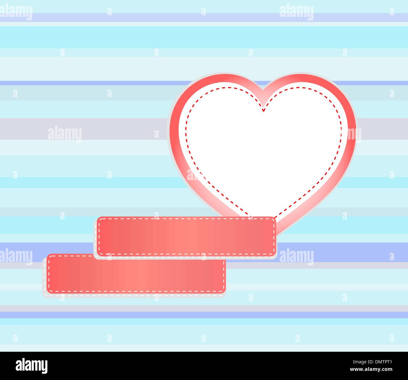 Vector background made of red heart and empty stickers Stock Vector ...