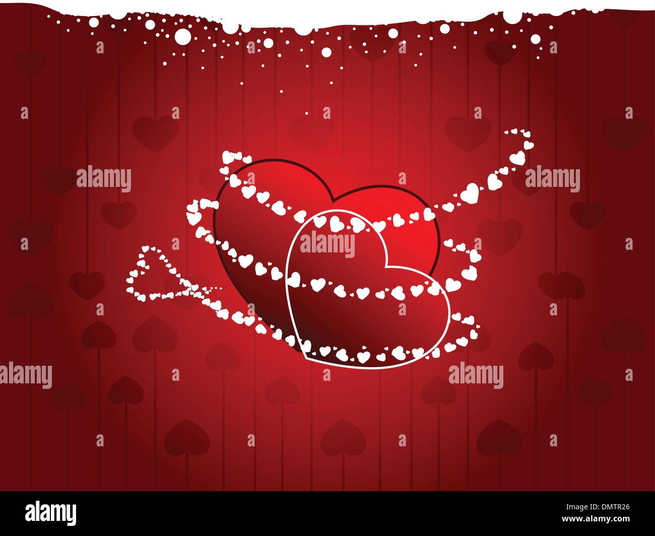 Two hearts vector vectors hi-res stock photography and images - Alamy