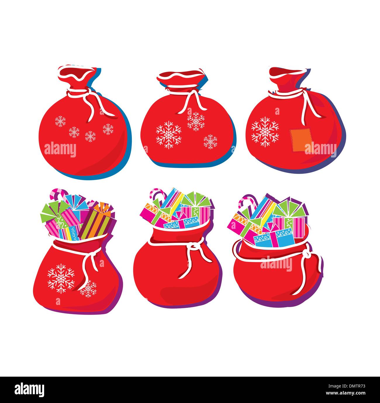 Blue sack Stock Vector Images - Alamy