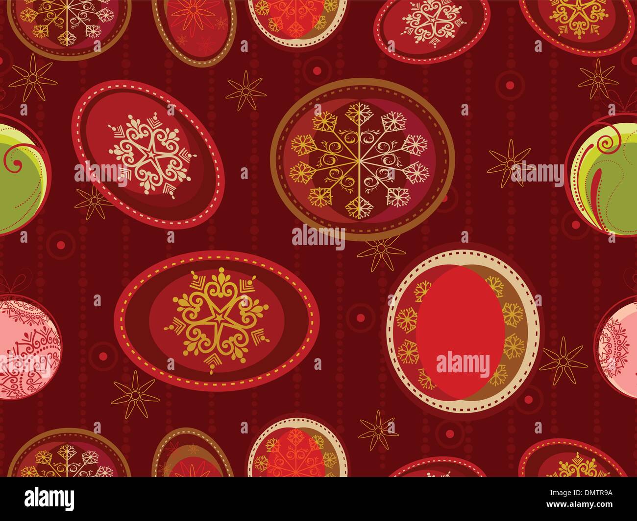 Red seasonal ornaments Stock Vector Images - Alamy