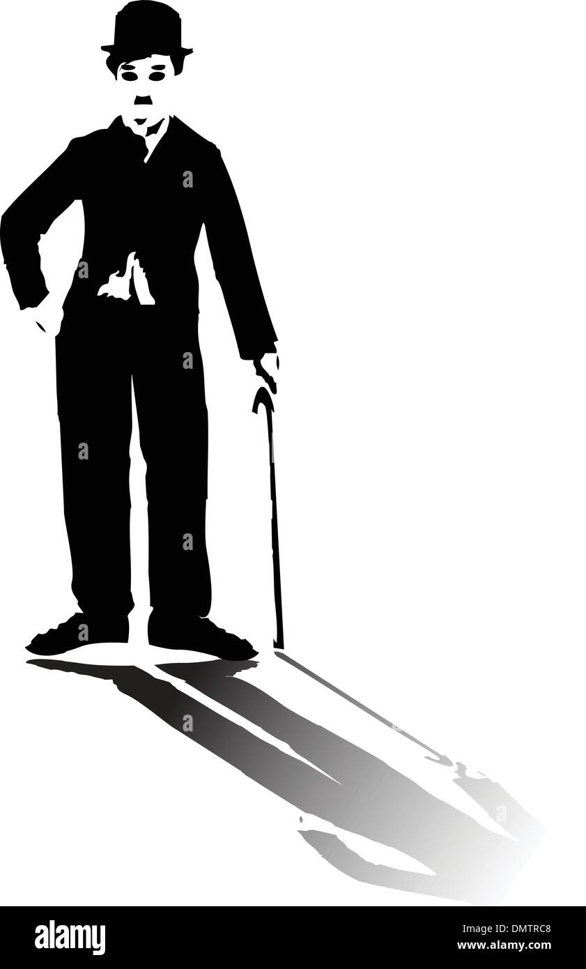 vector silhouette chaplin Stock Vector Image & Art - Alamy