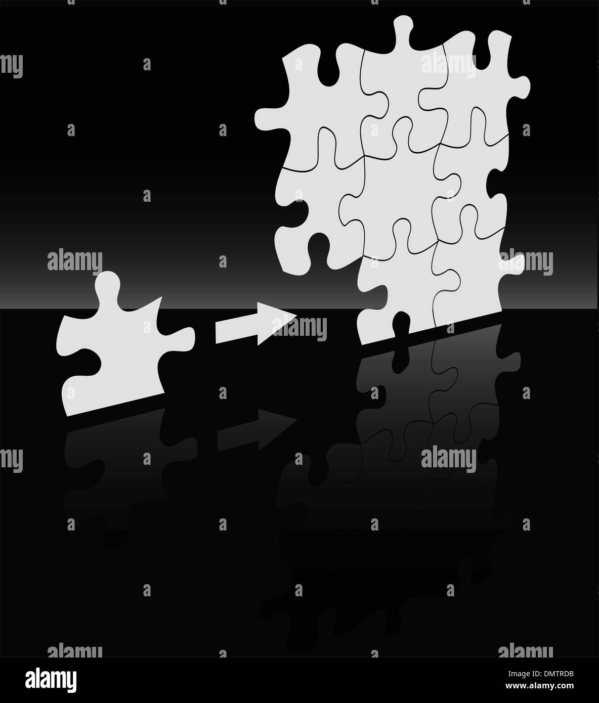 Background from puzzle image Stock Vector Images - Alamy