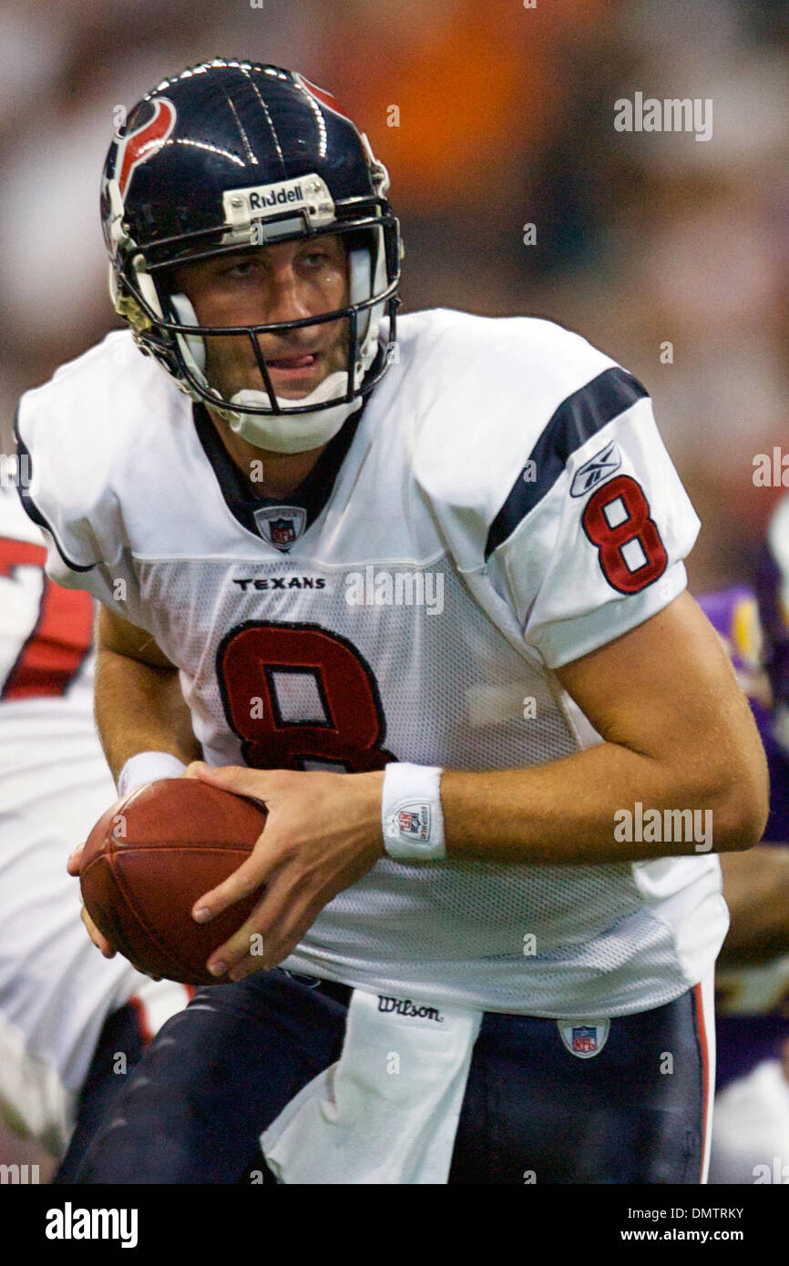 Matt Schaub (#8) of the Houston Texans. The Minnesota Vikings defeated ...