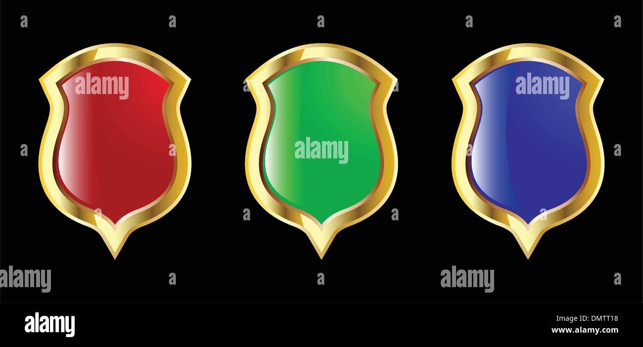 Blue shield design Stock Vector Images - Alamy