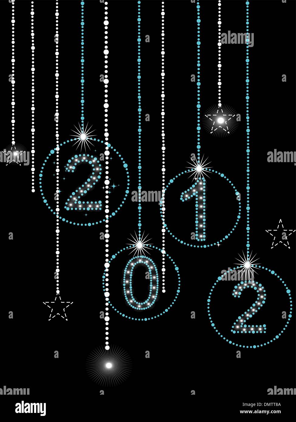 New year 2012 illustration Stock Vector Images - Alamy
