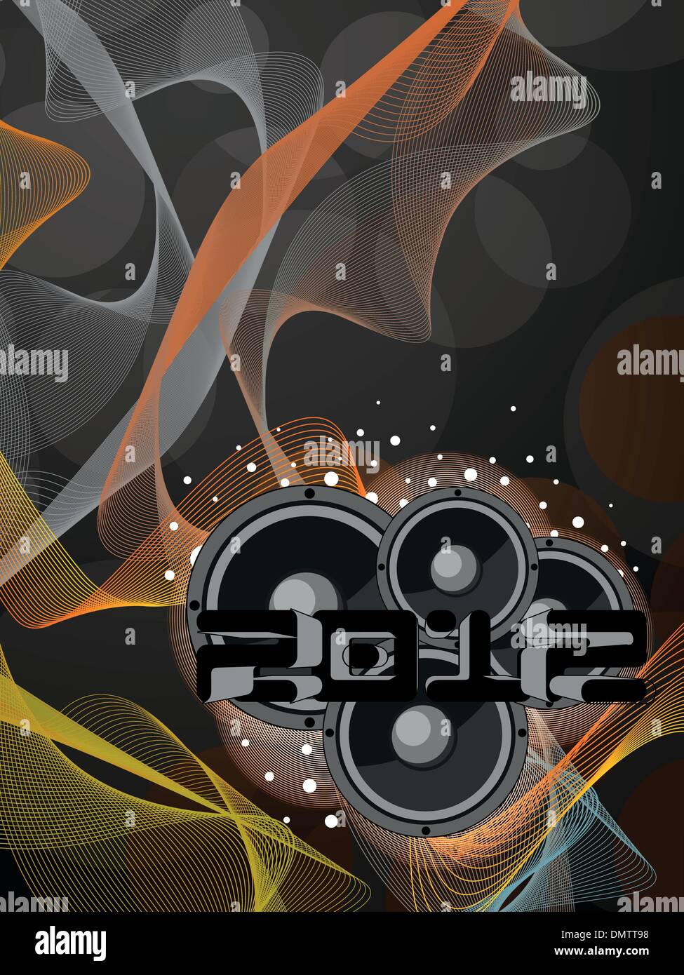 abstract music background for happy new year Stock Vector Image & Art ...