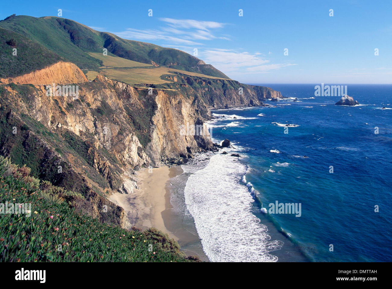 Big Sur, California, USA - Rugged Coastline along Pacific Coast Highway ...
