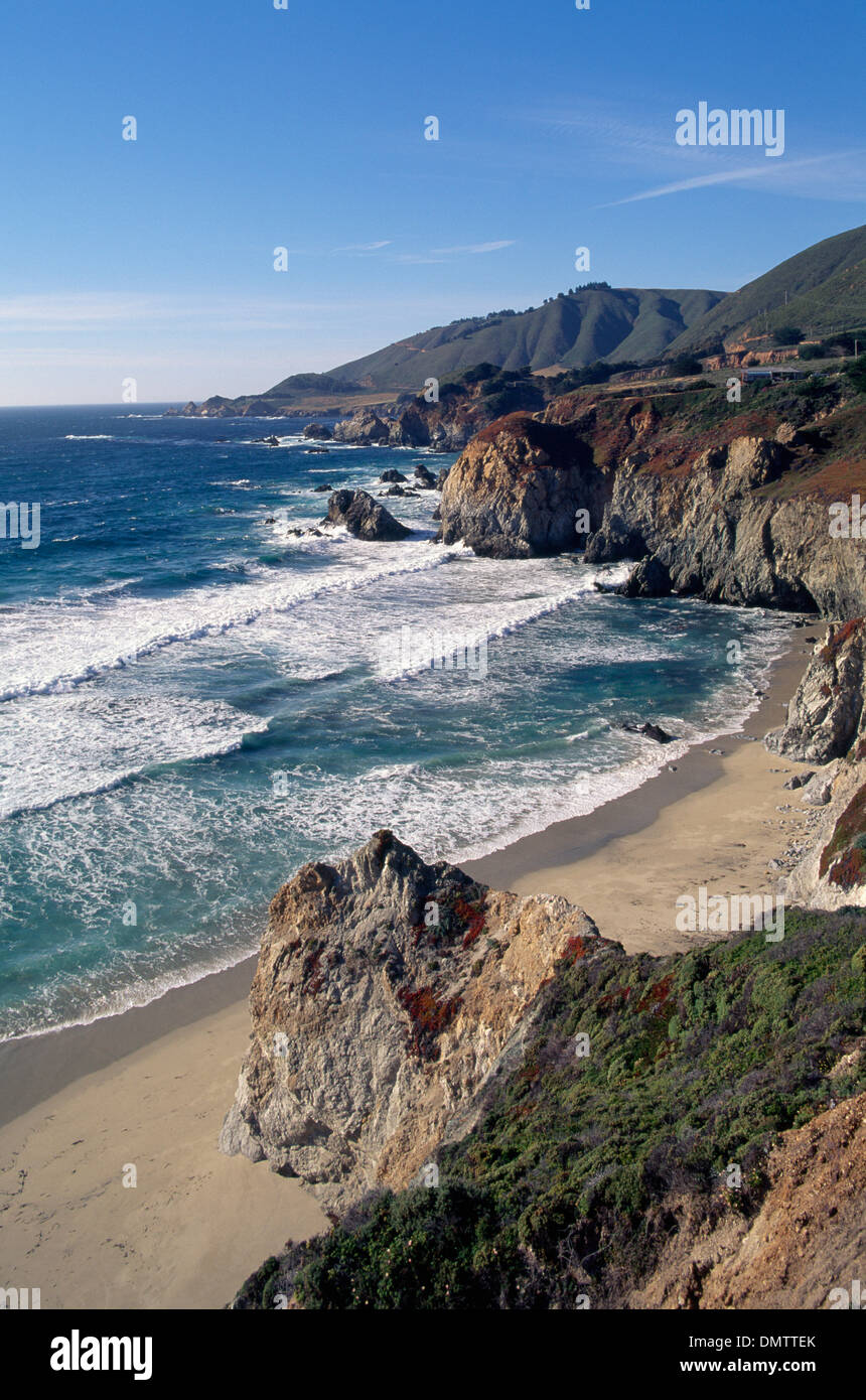 Big Sur, California, USA - Rugged Coastline along Pacific Coast Highway ...