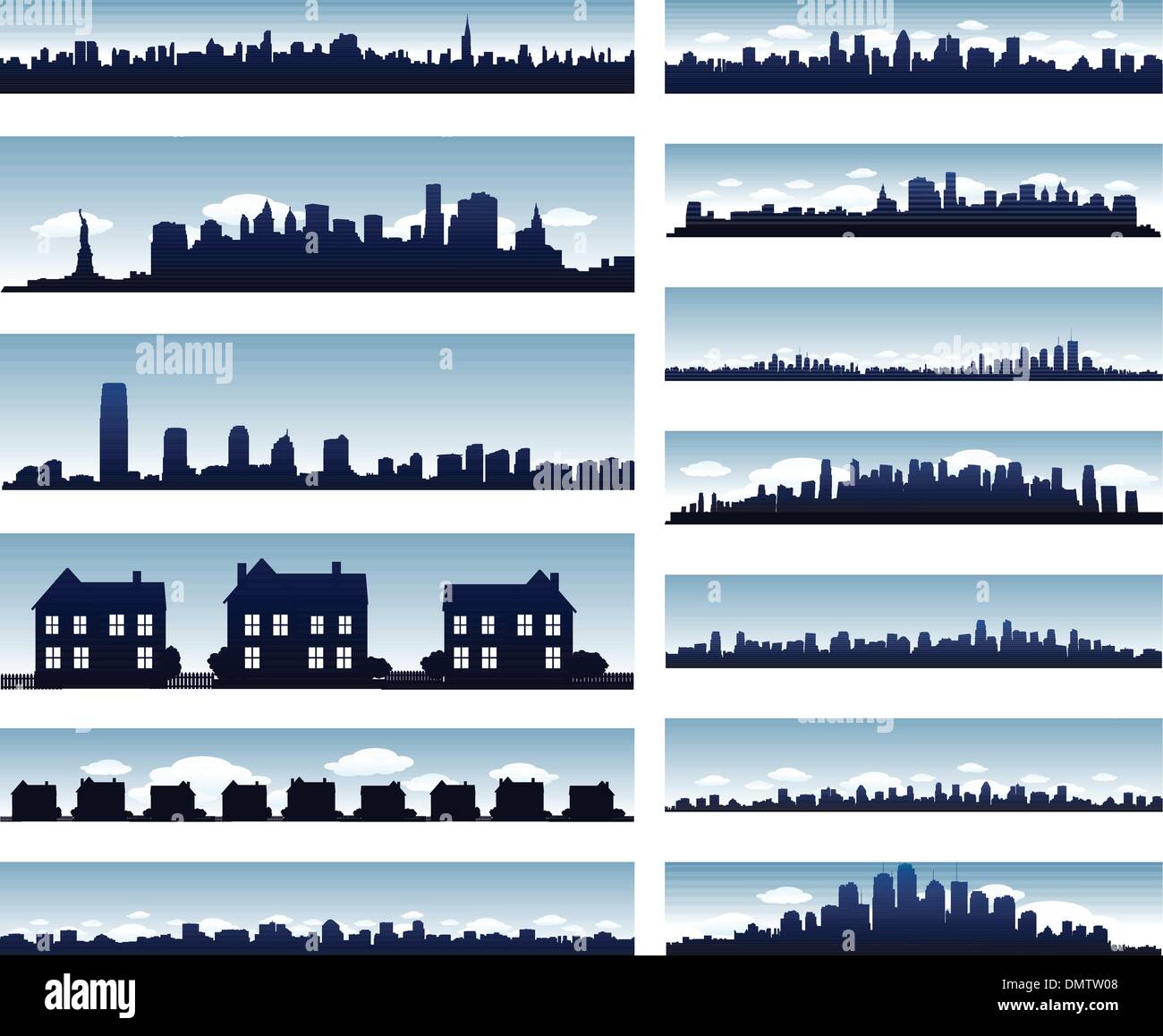 Montreal night skyline Stock Vector Images - Alamy
