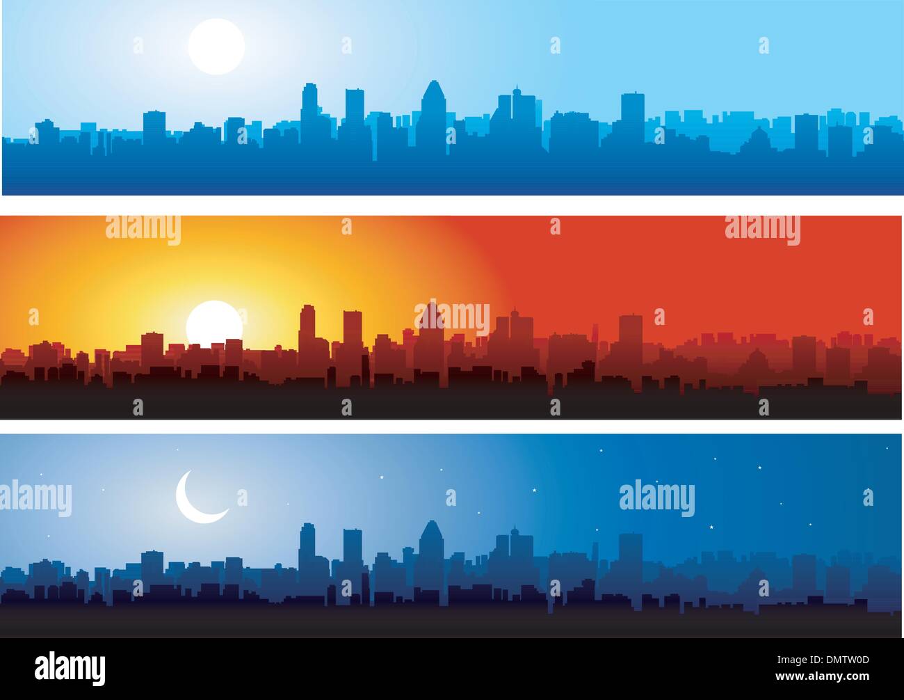Night time city Stock Vector Images - Alamy
