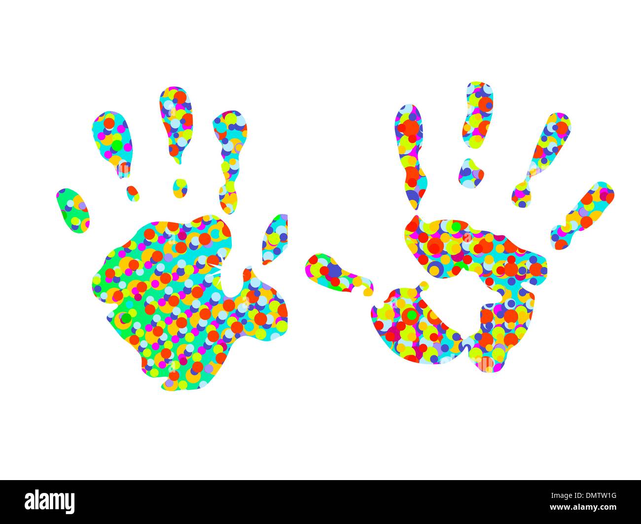 Hand prints paint hi-res stock photography and images - Alamy