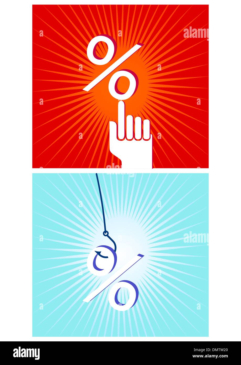 Percent reduction Stock Vector Images - Alamy