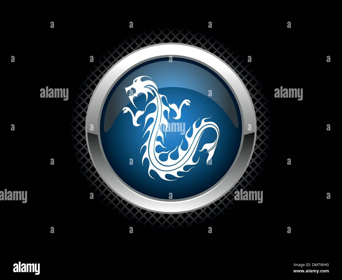 Dragon vector icon hi-res stock photography and images - Alamy